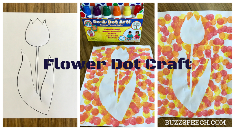 Easy Flower Dot Art Project – Buzz Speech