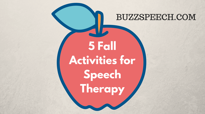 5 Fall Activities for Speech Therapy – Buzz Speech